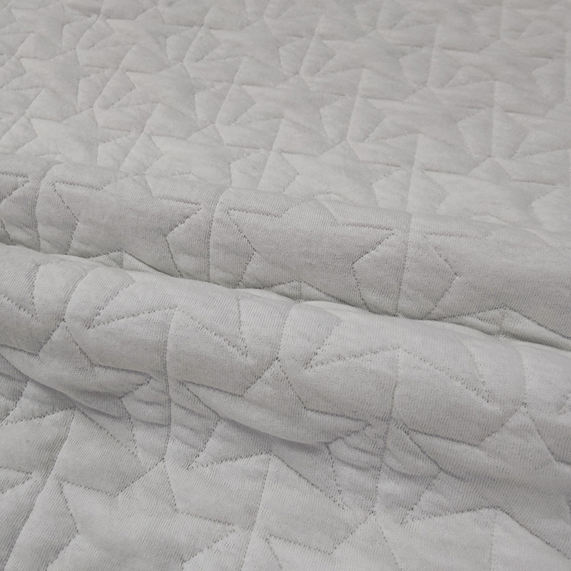 【T700710】280g Cotton Poly Spandex CVC Jacquard Star Pattern – Guannan Textile