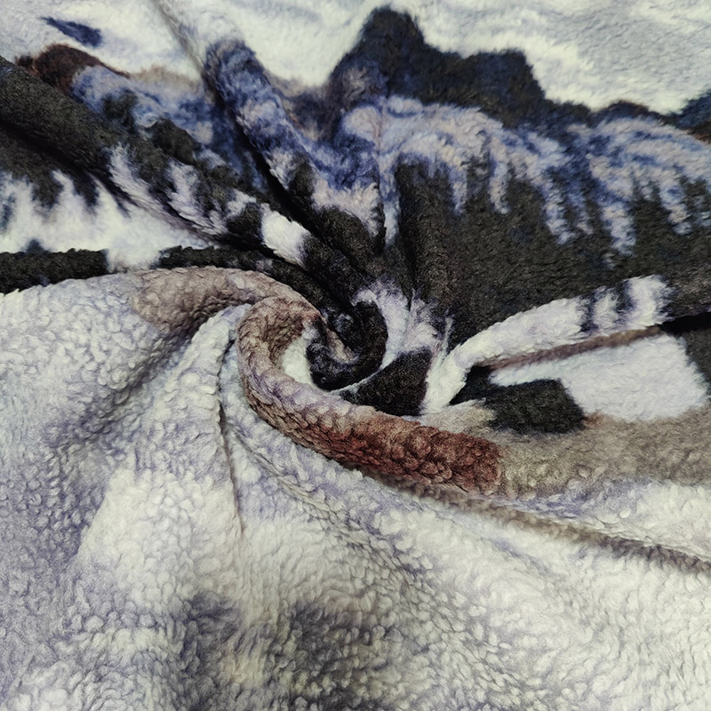 【T702601】100% Polyester Wolf Jacquard Tweed – Guannan Textile