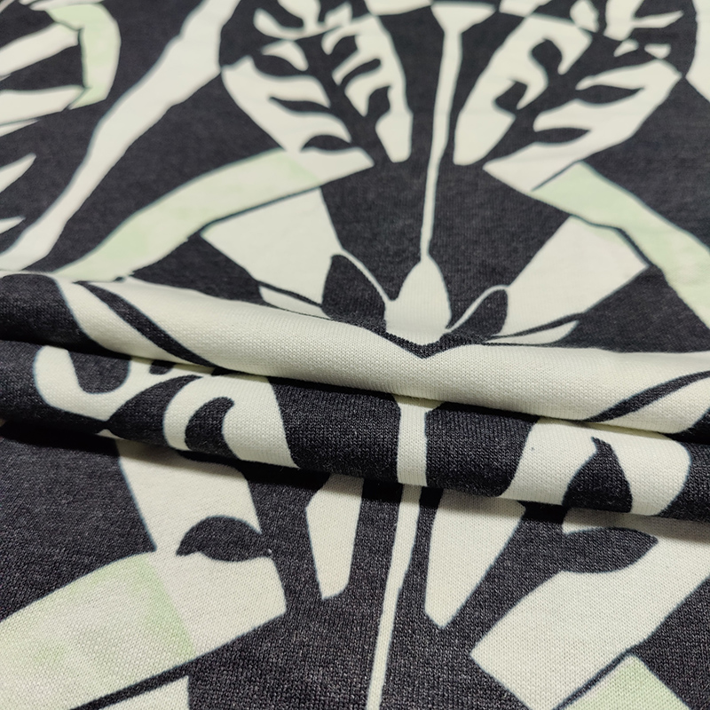 【T596431】380g CVC Terry Fabric Fluffly Terrycloth Painted Design ...